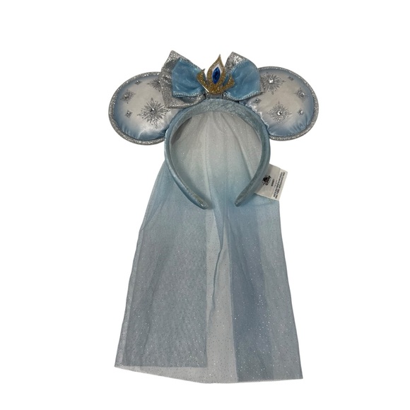 Disney | Accessories | Disney Parks Frozen Elsa Minnie Mouse Ears ...